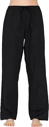 CYZ Women's 100% Cotton Woven Poplin Sleep Pajama Pants at Amazon Women ...