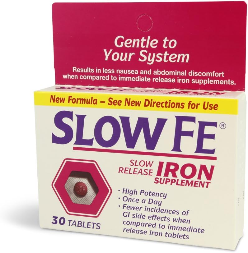Amazon.com: SLOW FE Iron Supplement 60 Tablets : Everything Else