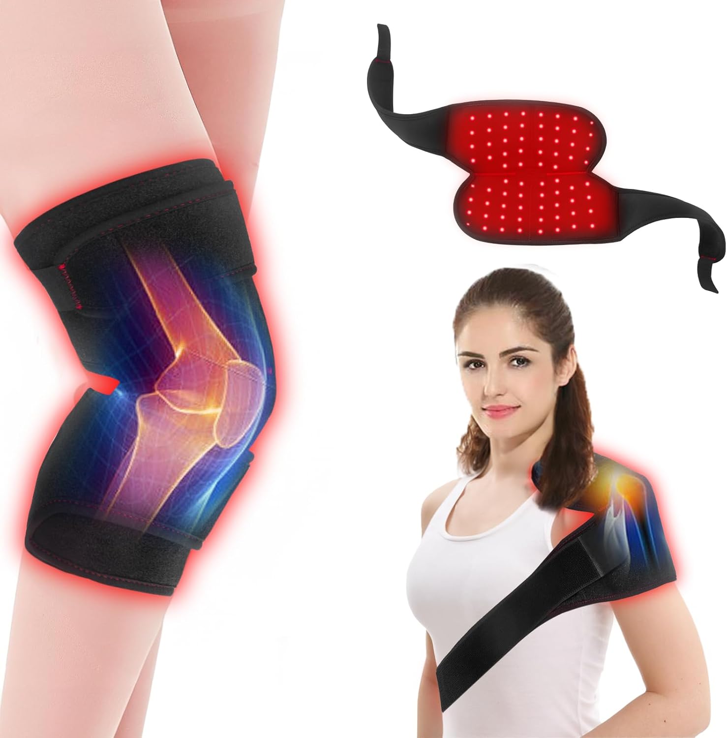 Amazon.com: Red Light Therapy Knee Pad, Melilinkcn Infrared Light ...