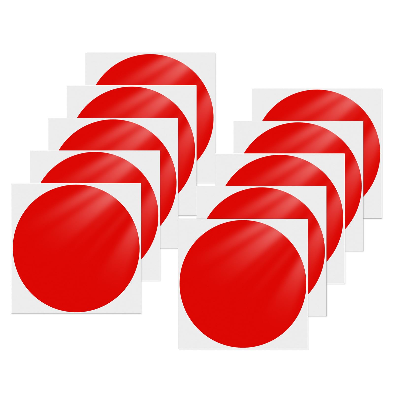 Amazon.com : YIKIADA Red Dot Stickers 6 Inches Vinyl Self-Adhesive ...