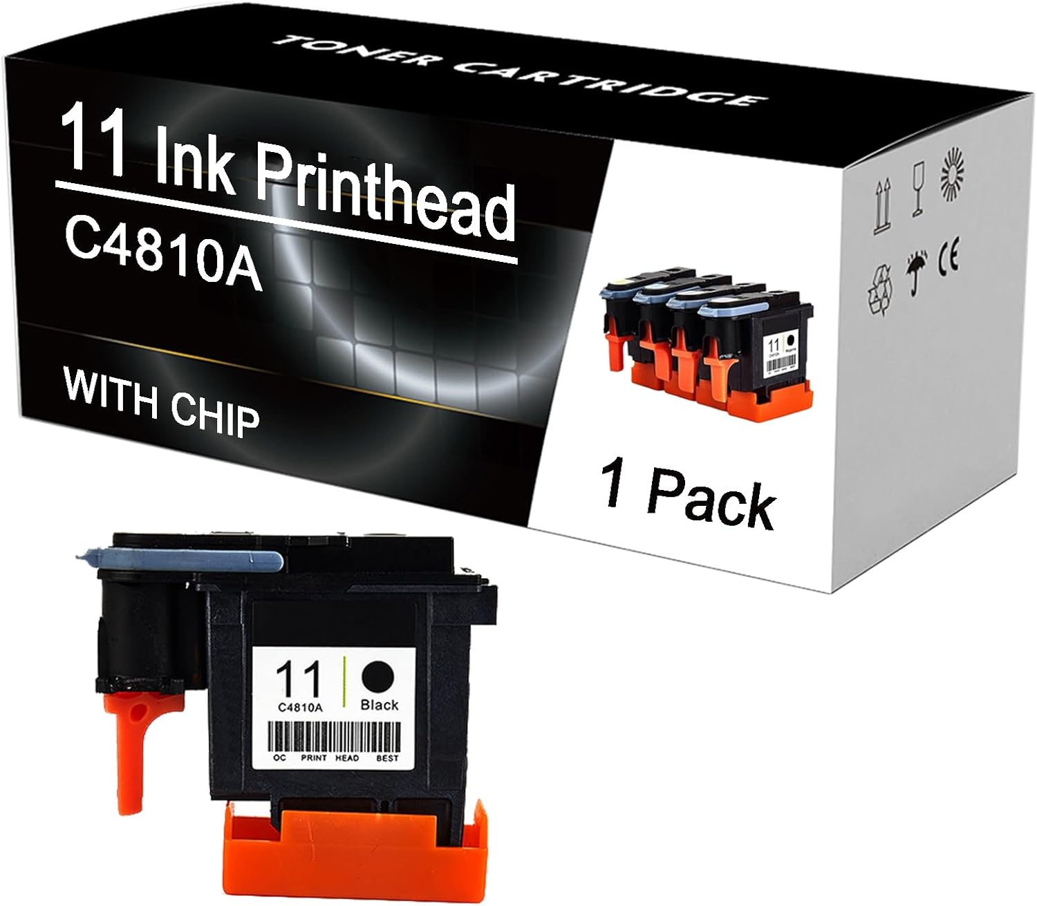 Amazon.com: ZLJNFC C4810A C4811A C4812A C4813A Printhead Replacement ...