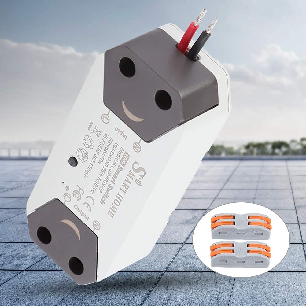 Smart WiFi Switch Breaker APP Remote Control Switch with 2 Terminals ...