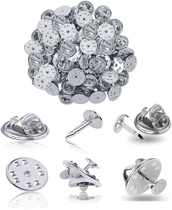 Butterfly Clutch Tie Pins, SUMAJU 100 Pairs Pin Back Replacement with ...