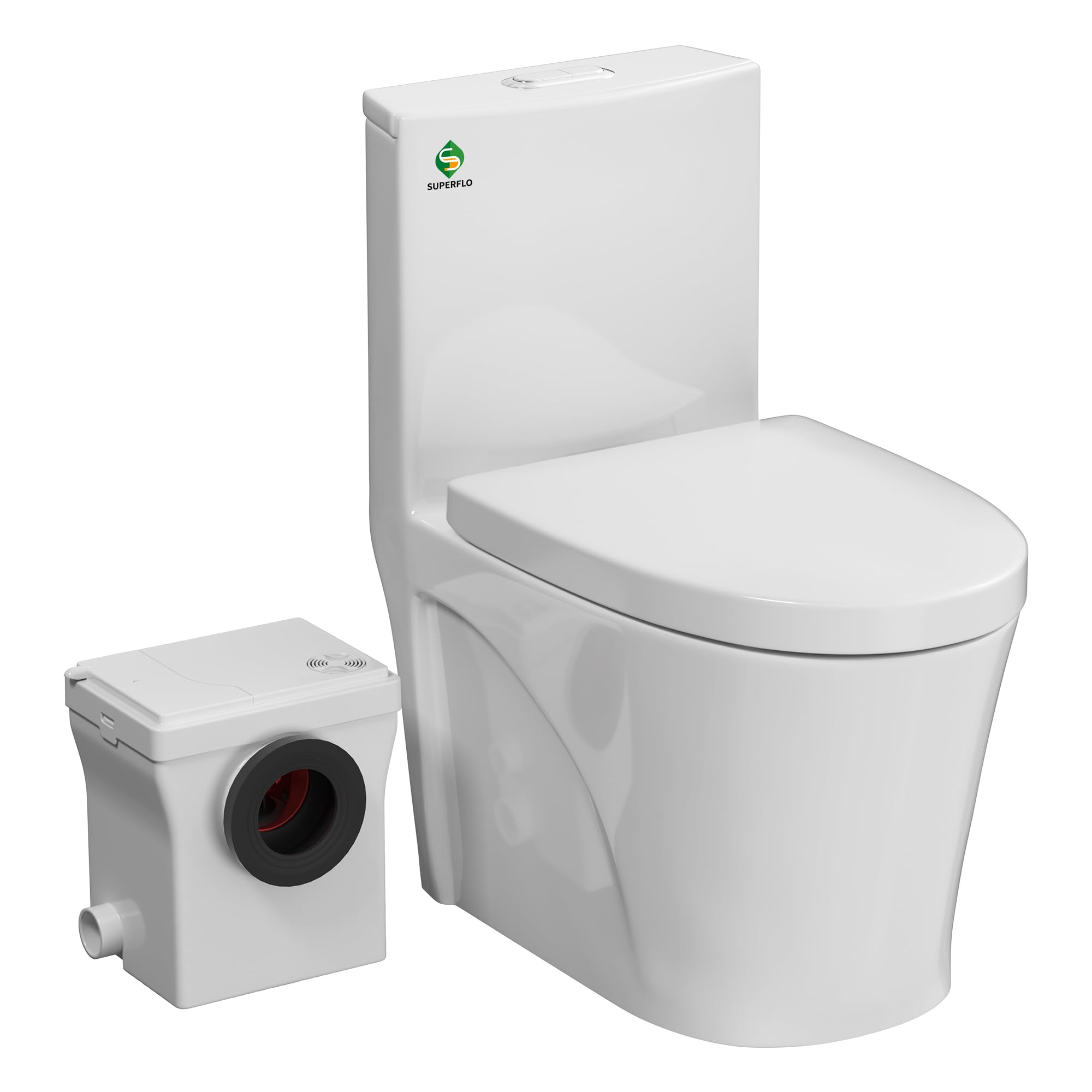 Superflo600w Macerating Toilet System Upflush Toilets For Basement With ...