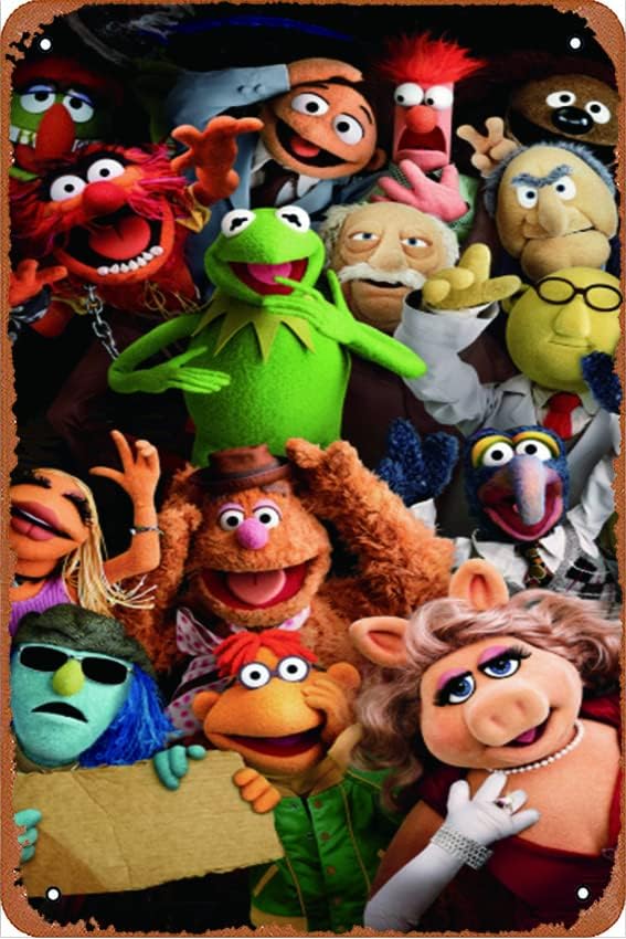 Amazon.com: The Muppets 2011 movie poster Retro tin Sign Wall Art Decor ...