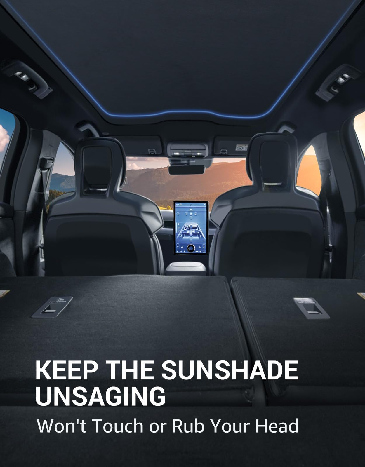 Snapklik.com : Glass Roof Sunshade For 2021-2024 Ford Mustang Mach-E ...