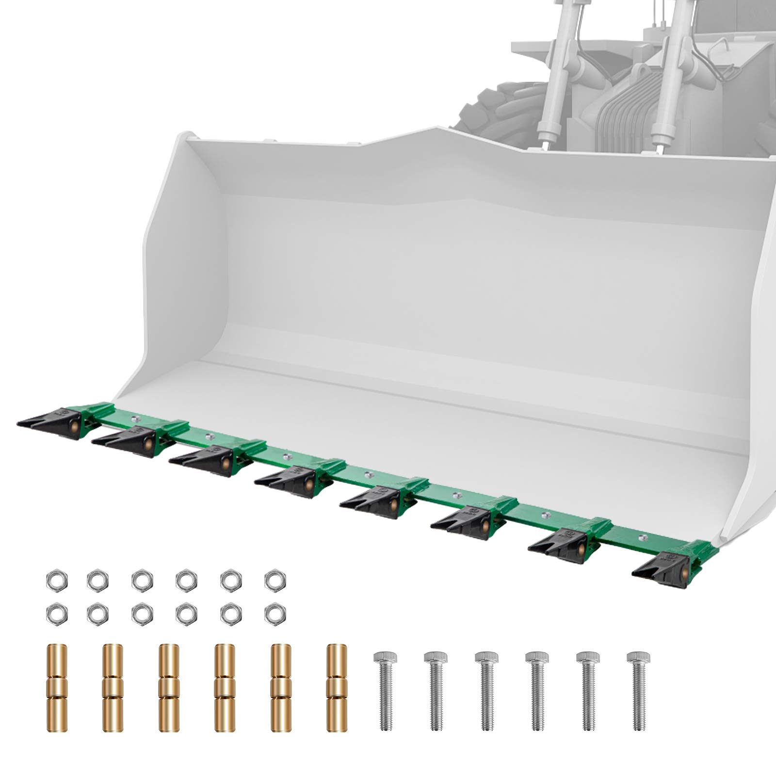 Buy VEVOR Bucket Tooth Bar, 73” Piranha Tooth Bar, 8 Teeth Tractor ...