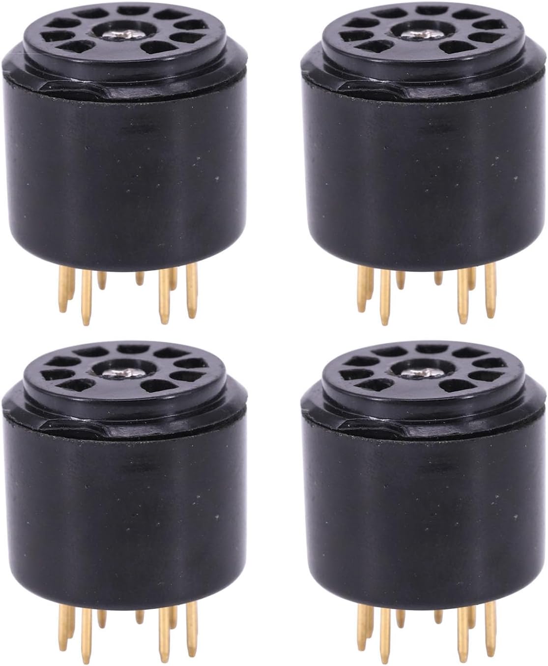 Amazon.com: JEMOSA 4PCS B9A 9Pin Tube Socket Testing Saver Bakelite For ...