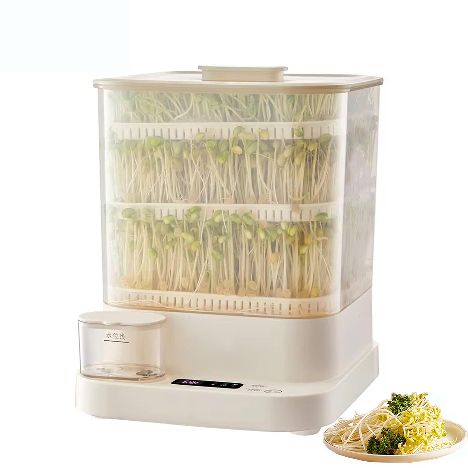 Buy Automatic Bean Sprouts Machine, 3 Layer Home Smart Sprouting Tray ...
