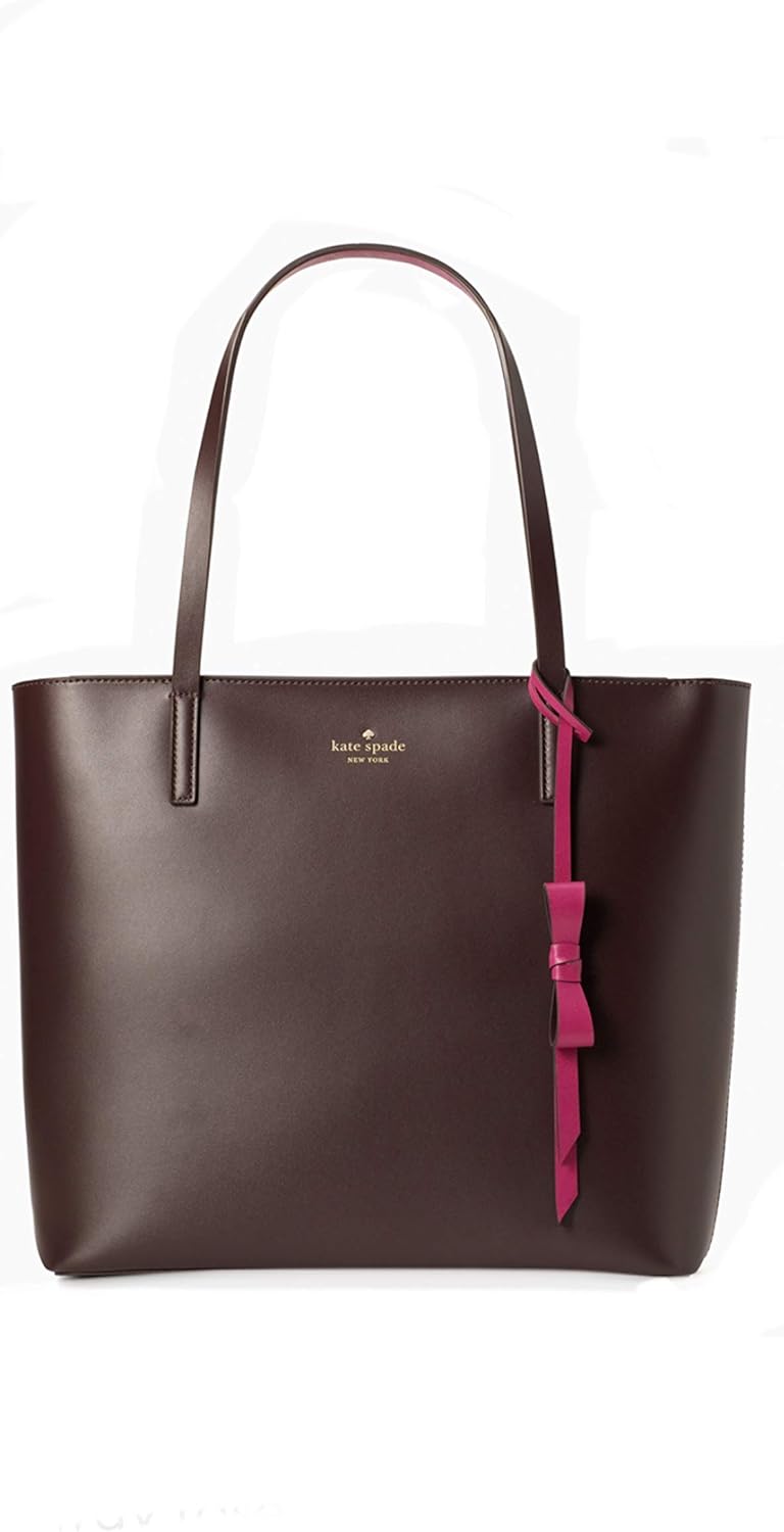 Amazon.com: Kate Spade Lawton Way Rose Tote Chocolate Cherry : Clothing ...