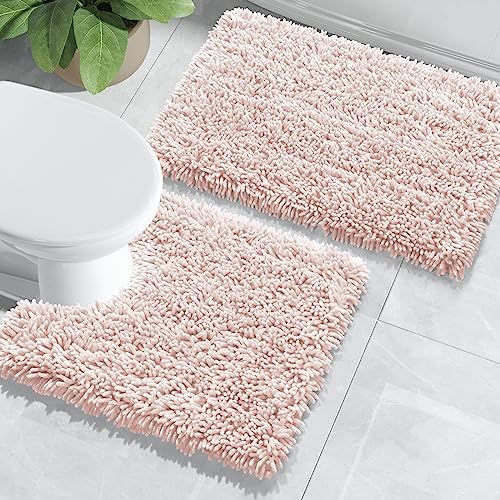 Amazon.com: Yimobra Bathroom Rugs Sets 2 Piece, Luxury Shaggy Extra ...