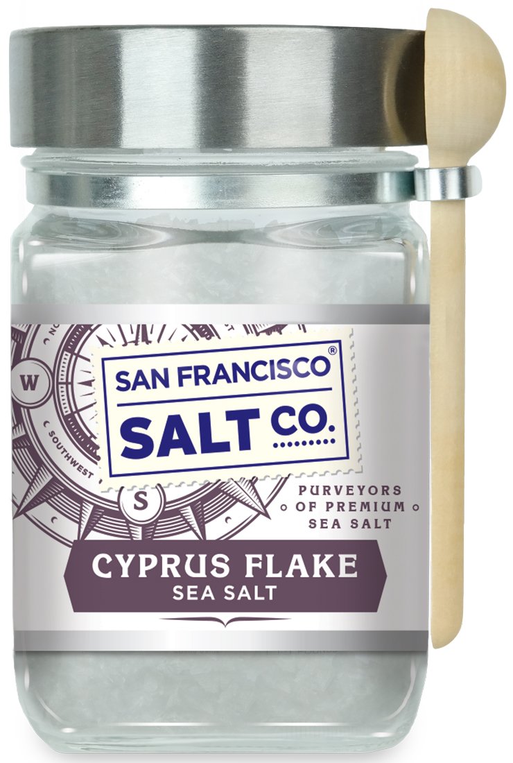 Amazon.com : 5 oz. Chef's Jar - Cyprus Flake Salt by San Francisco Salt ...