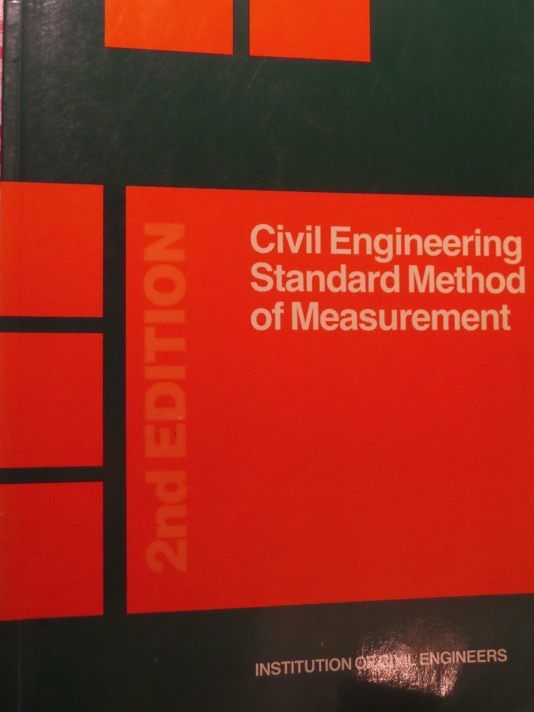 Civil Engineering Standard Method of Measurement: Institution of Civil ...