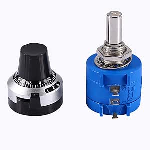 Amazon.com: 10K Ohm 10 Turn Potentiometer Wirewound Precision Pot with ...