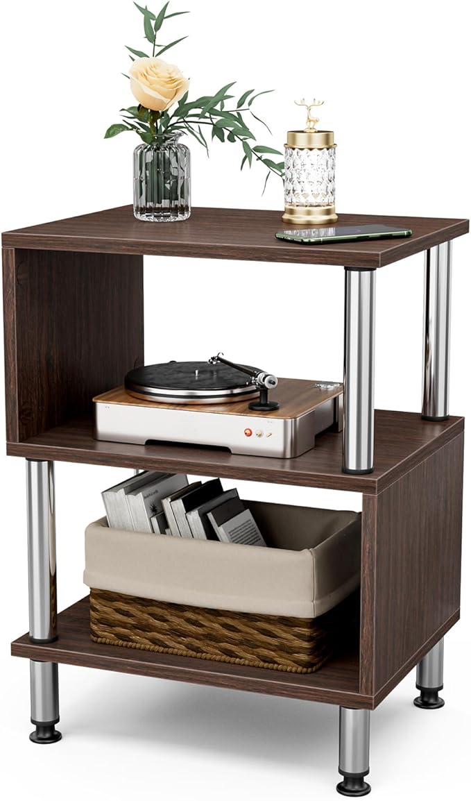 Amazon.com: HMFOR Small End Table, S-Shape Side Table for Living Room ...