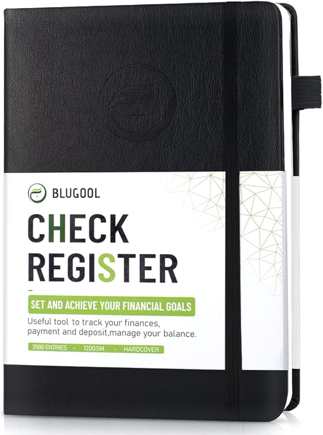 Amazon.com : Check Registers for Personal Checkbook, Blugool Checkbook ...