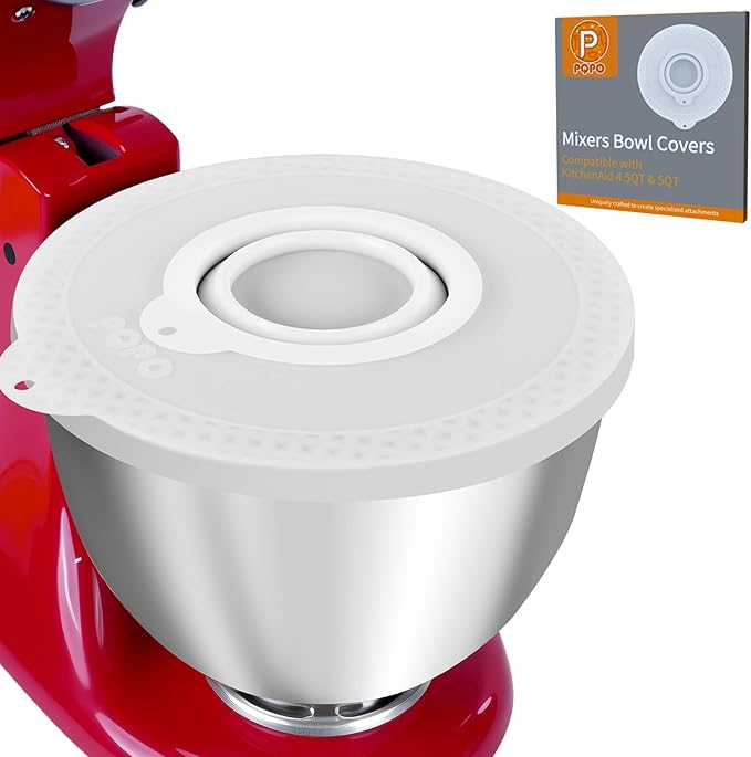 Amazon.com: Silicone Mixers Bowl Cover Compatible with KitchenAid 4.5-5 ...