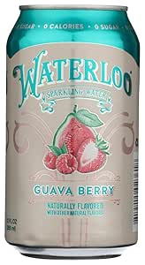 Amazon.com: WATERLOO SPARKLING WATER Guava Berry Sparkling Water Single, 12 FZ : Grocery ...