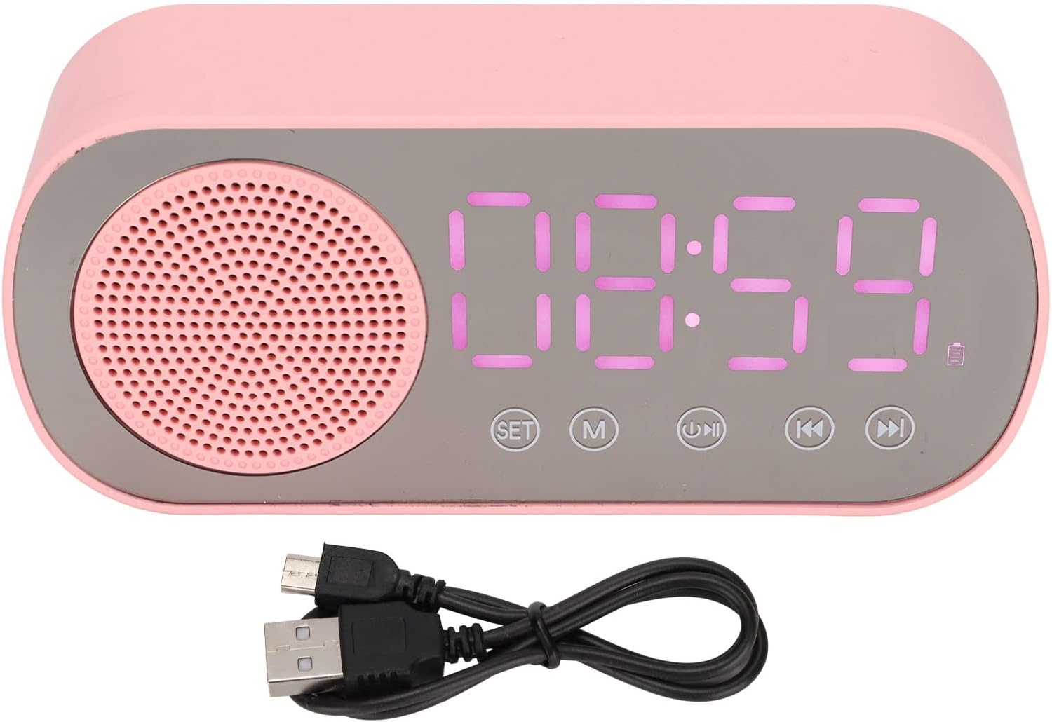 Reloj despertador con radio FM digital inalámbrico,RabbitStorm,altavoz ...