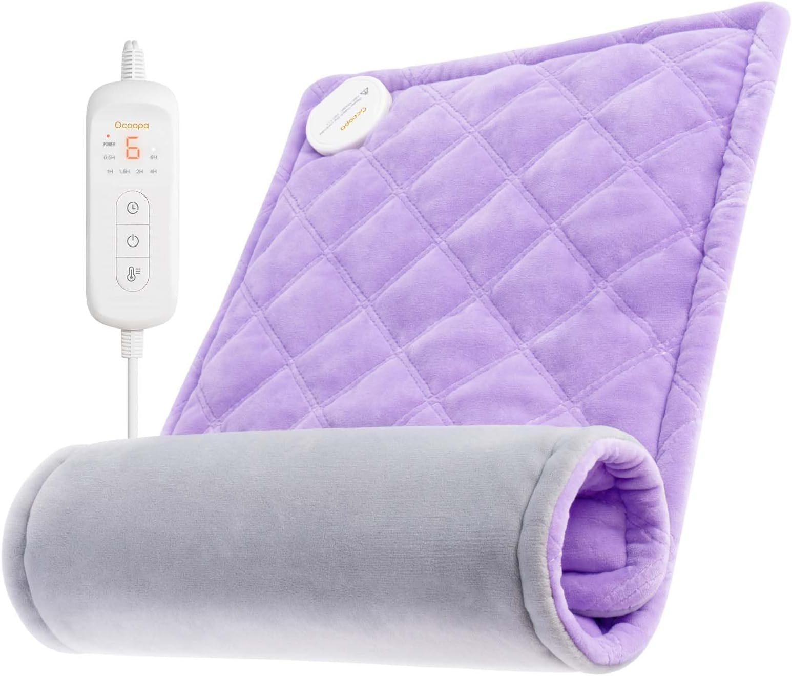 Amazon.com: OCOOPA Cozy Heating Pad, Comfortable & Soft Plush 8-Layer ...