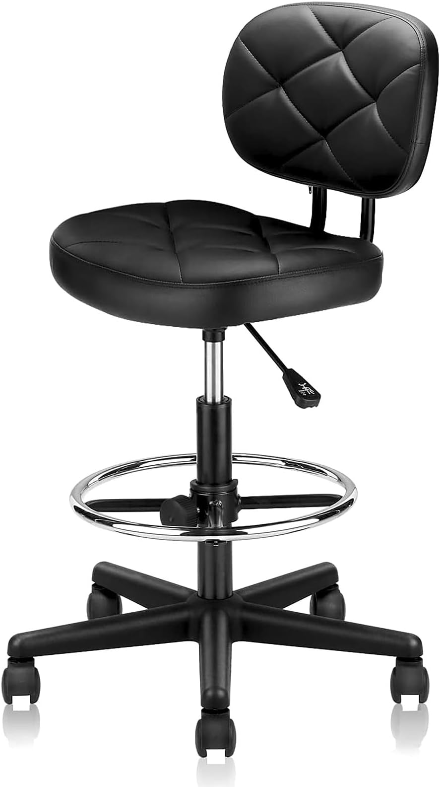 Amazon.com: Brick Attic Drafting Chair with Backrest – Adjustable Foot ...