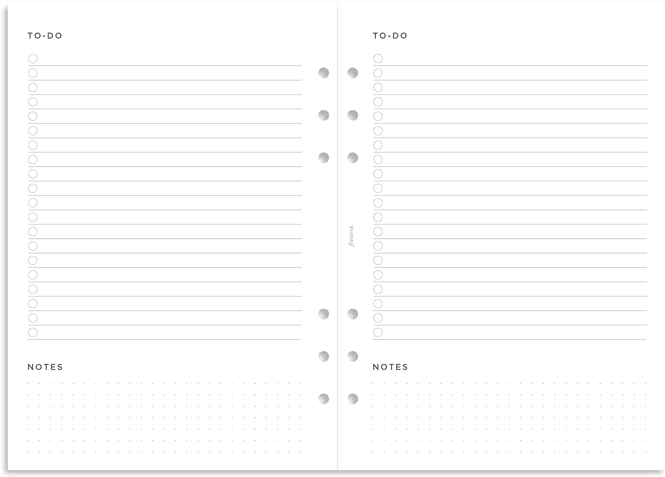 Amazon.com : Filofax Lifestyle Refill, A5 Size, Organizer Refill, White ...