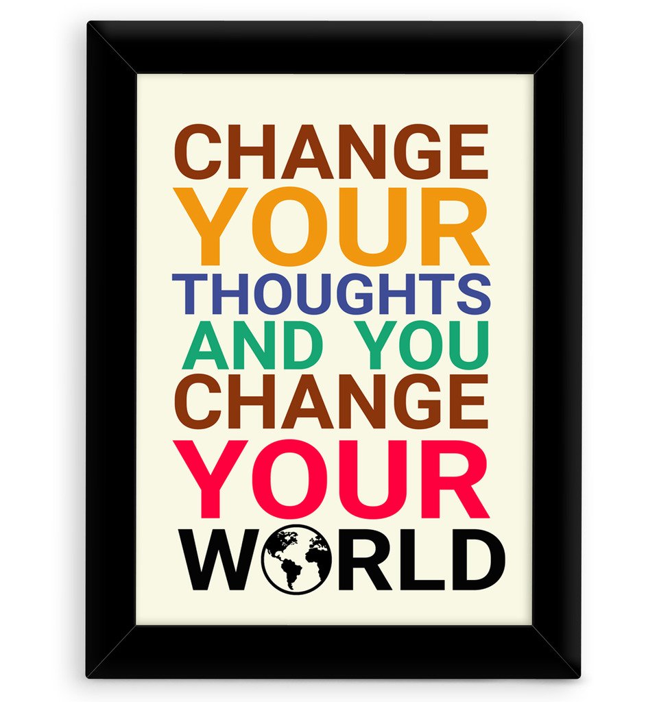 TIED RIBBONS Inspirational Wall Posters with Frames Motivational Quotes ...