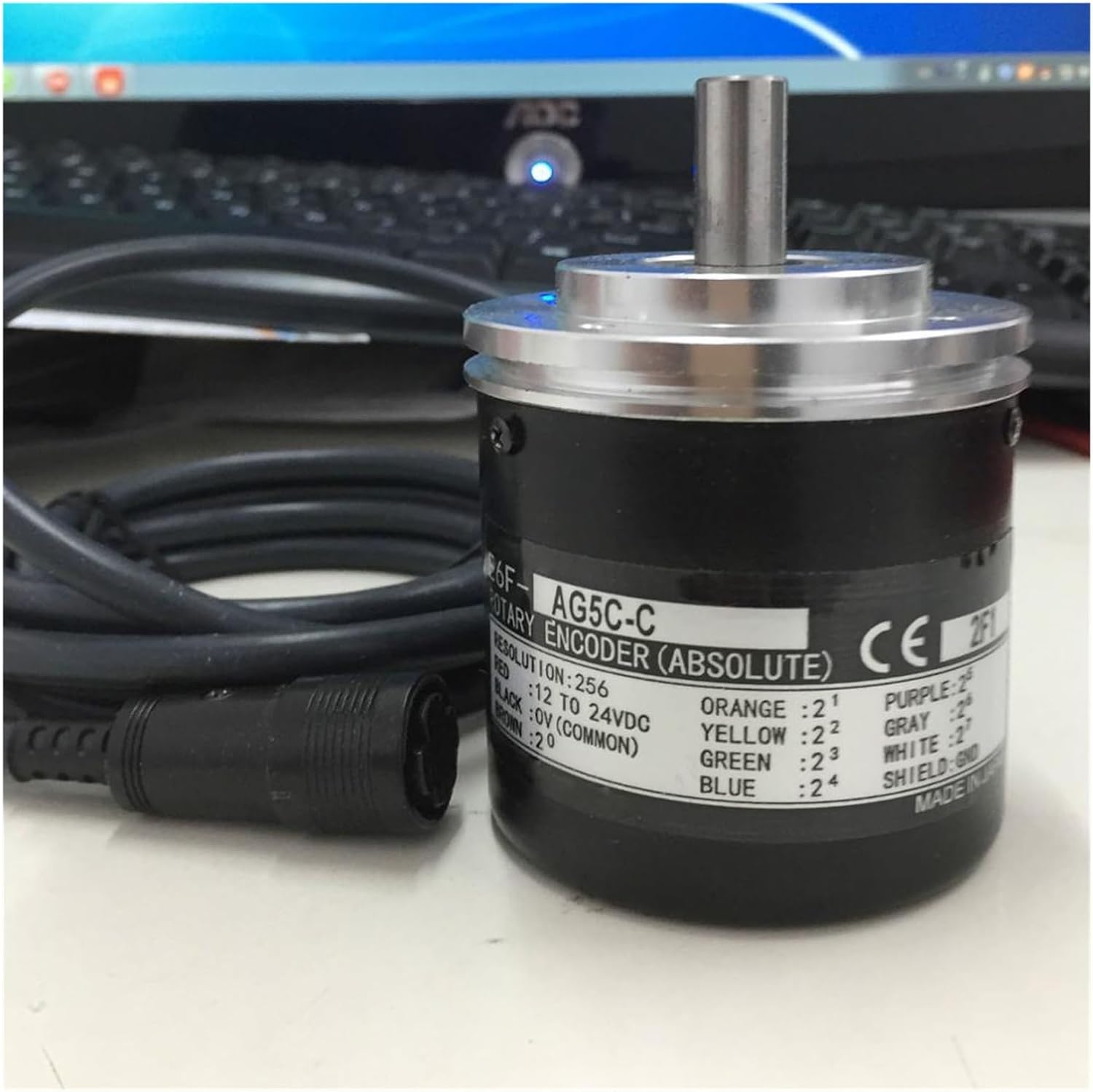 Amazon.com: DOMOJT Rotary Encoder E6F-AG5C AG5B -C Absolute Value Gray ...