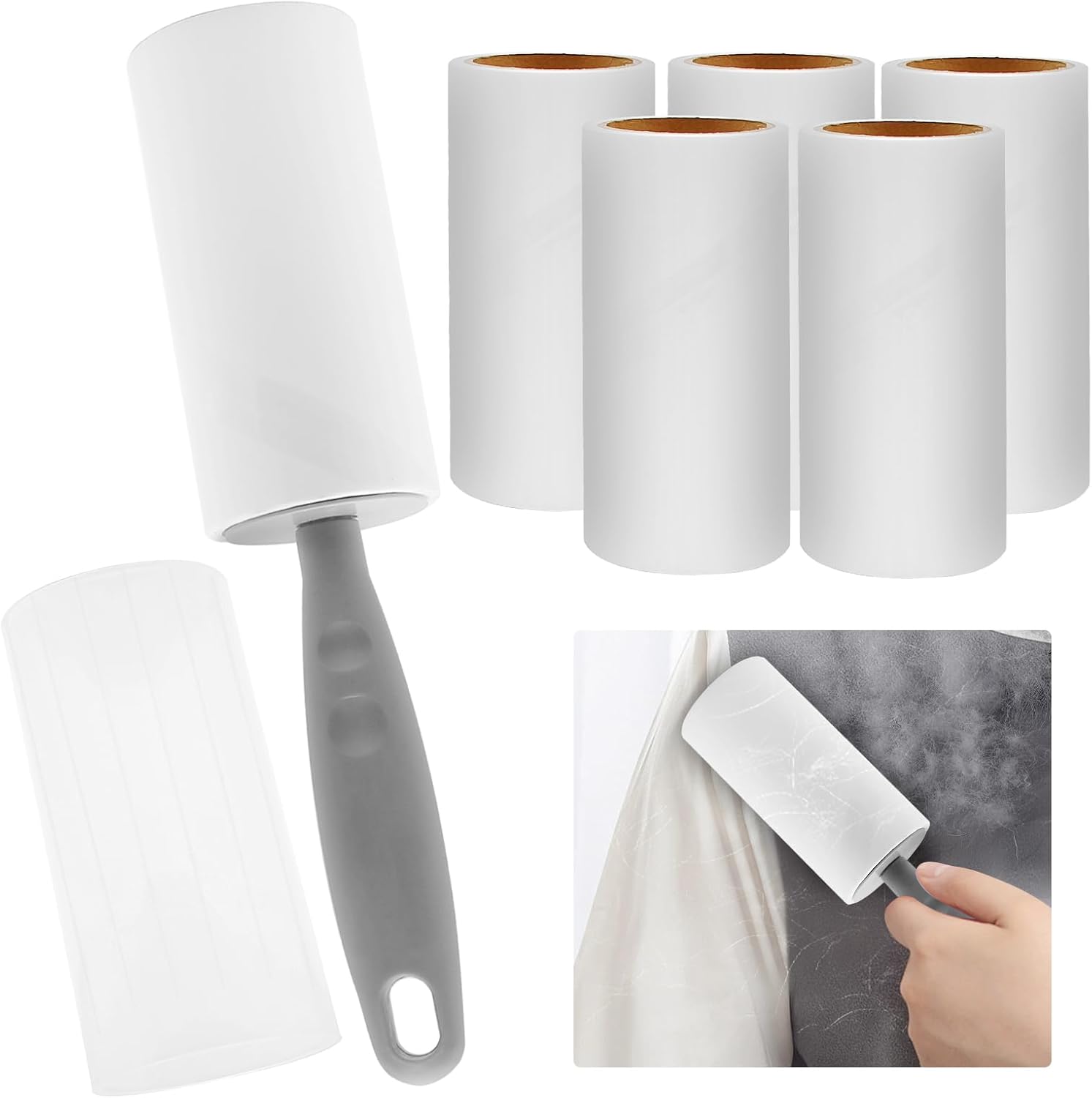 GOEDEKE Lint Rollers,360 Sheets lint rollers for pet hair,Lint Roller for Clothes, Sticky Roller ...