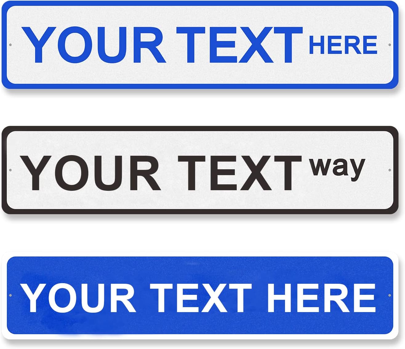 SINKAA Personalized Reflective Street Sign - Custom Road Signs ...