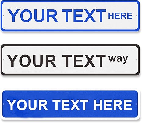 Amazon.com : SINKAA Personalized Reflective Street Sign - Custom Road ...