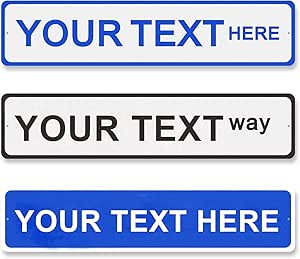 SINKAA Personalized Reflective Street Sign - Custom Road Signs ...