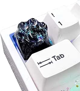 Amazon.com: YANGC Obsidian cat Claw keycaps Game keycaps Mechanical ...