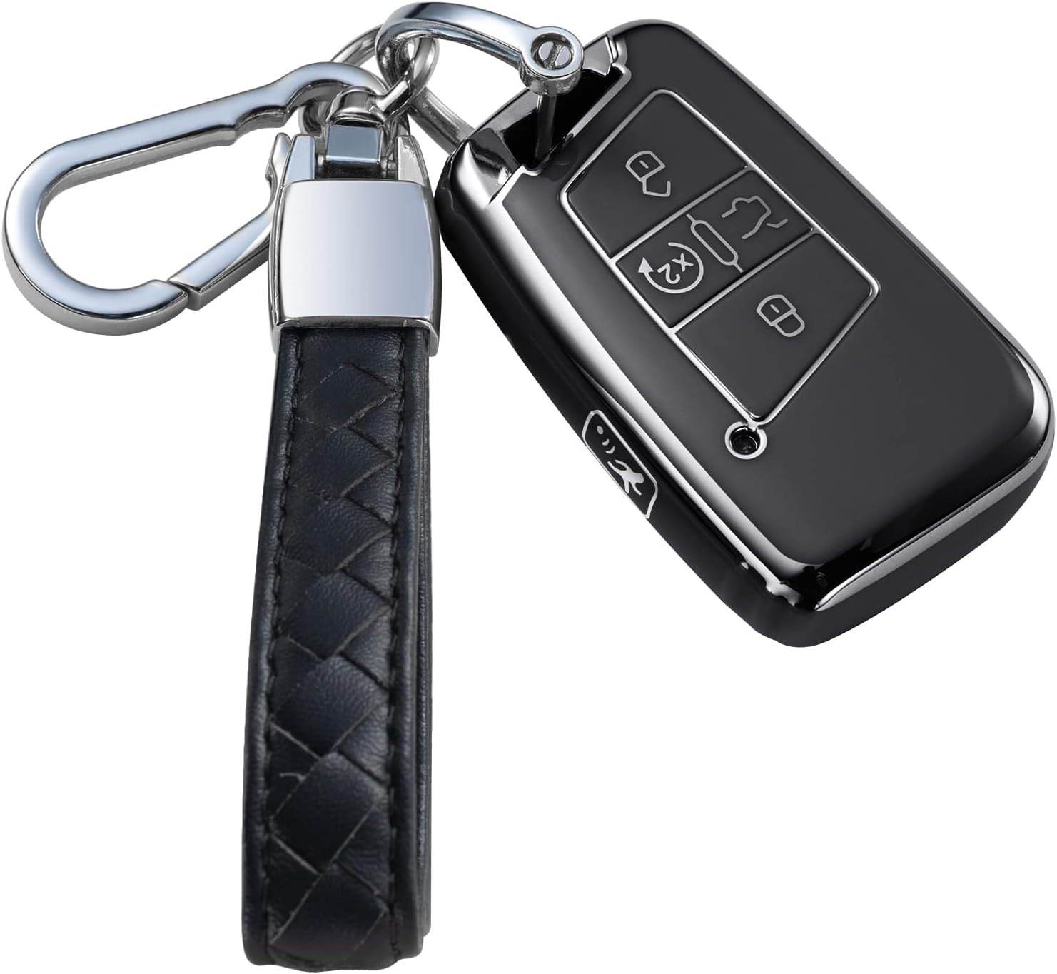 Amazon.com: Kirsnda for Volkswagen key fob cover,case with keychain ...