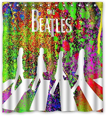 Amazon｜60 x72 The Beatles Shower Curtain Waterproof Fabric Shower ...