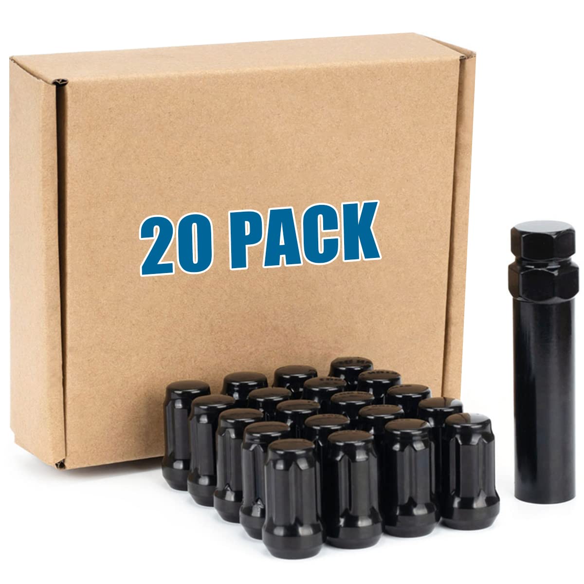 JiiinMiiin M12x1.5 Lug Nuts Chrome with 6 Spline Tuner, 12x1.5 Locking ...