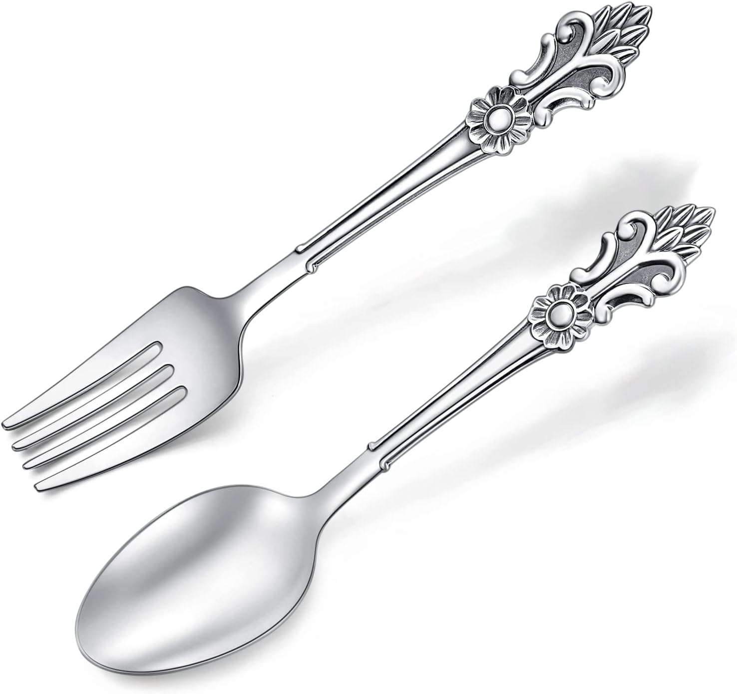 Buy 999 Silverware Set, Sterling Silver Flatware Set for 1, Royal ...