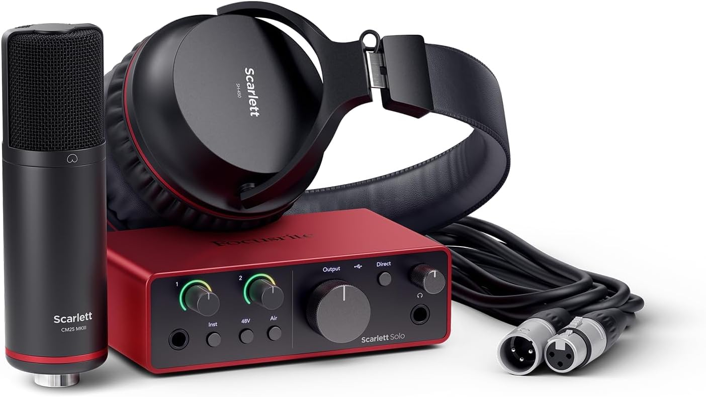 Focusrite Scarlett 2i2 Studio 2nd Gen USB Audio Interface and Recording ...