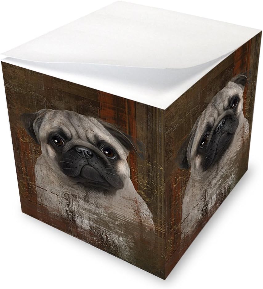 Amazon.com: Rustic Pug Dog Note Cube NOC48230 : Office Products