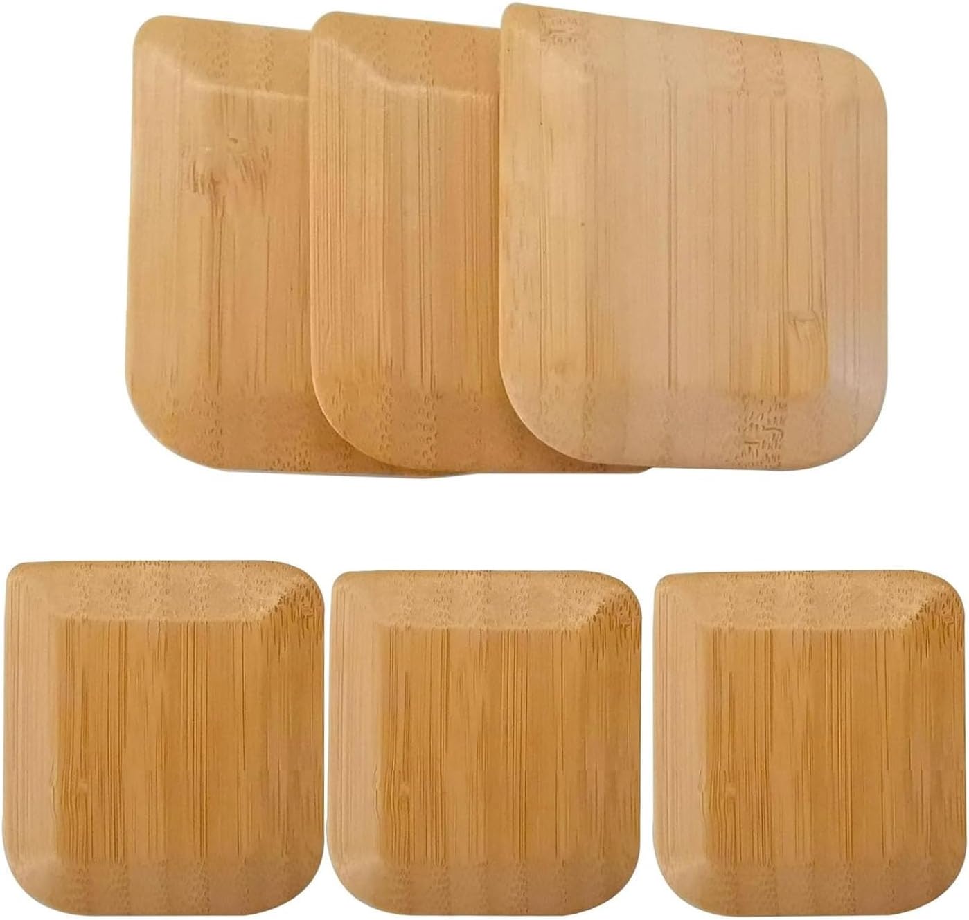 Amazon.com: Bamboo Pan Scraper Tool (Pack of 6), Size 2.4" x 2.4" Eco ...