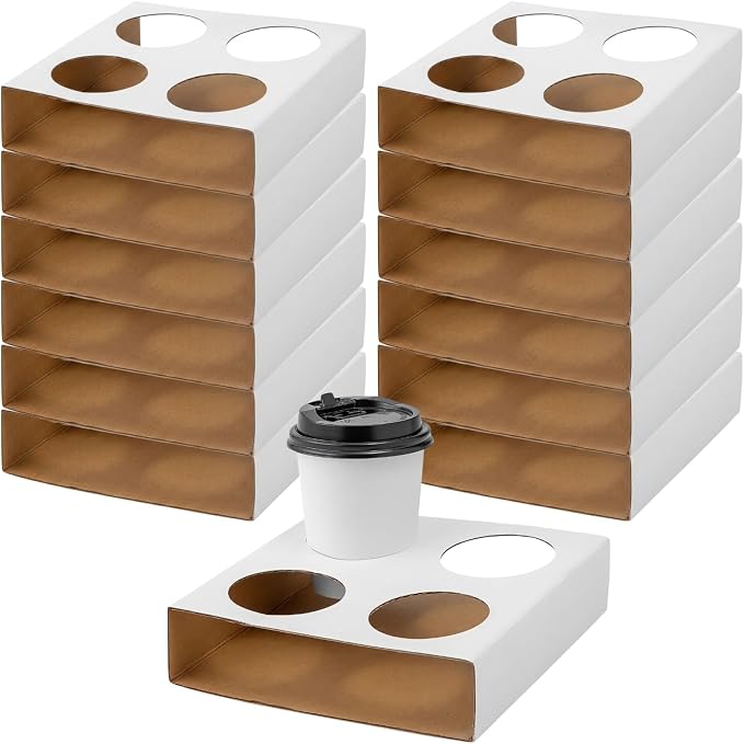 Amazon.com: Fun Expess 7" x 7" Disposable Cardstock Four-Drink Flight ...