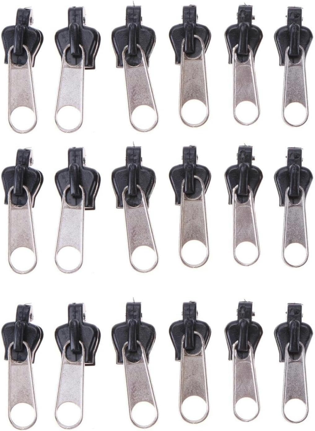 Amazon.com: 18 Pcs Black Universal Instant Fix Zipper Repair Kit ...