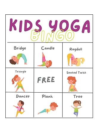 Kids Yoga Bingo Game: Yoga pose Bingo Cards: Billionaire, Christine ...