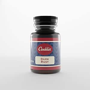 Amazon.com : Conklin Bottle Ink 60 ml - Dark Rust Fountain Pen Ink ...