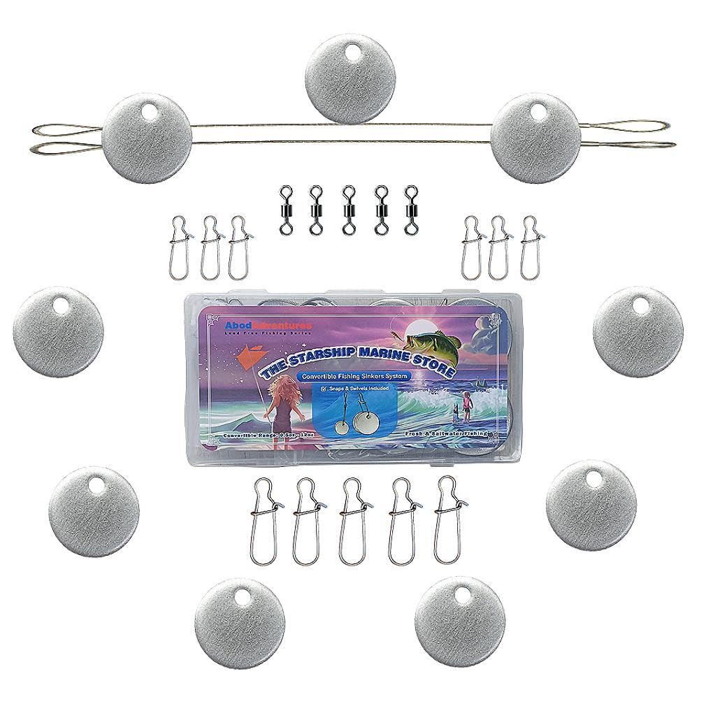 Amazon.com : Surf Fishing Weights sinkers Kit Convertible Adjustable 0 ...