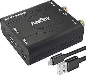 Amazon.com: HDMI RF Modulator Coax Adapter VHF Converter w/Antenna ANT ...