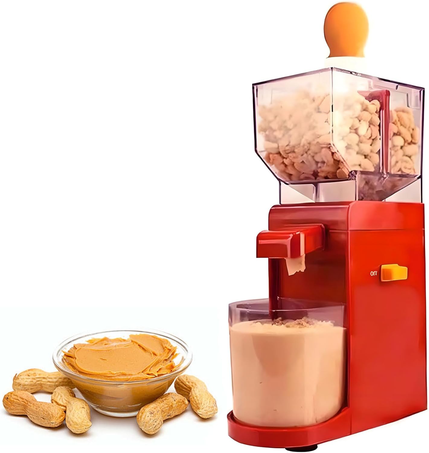Electric Peanut Butter Maker Machine, 500ml Portable Grain Grinder with ...
