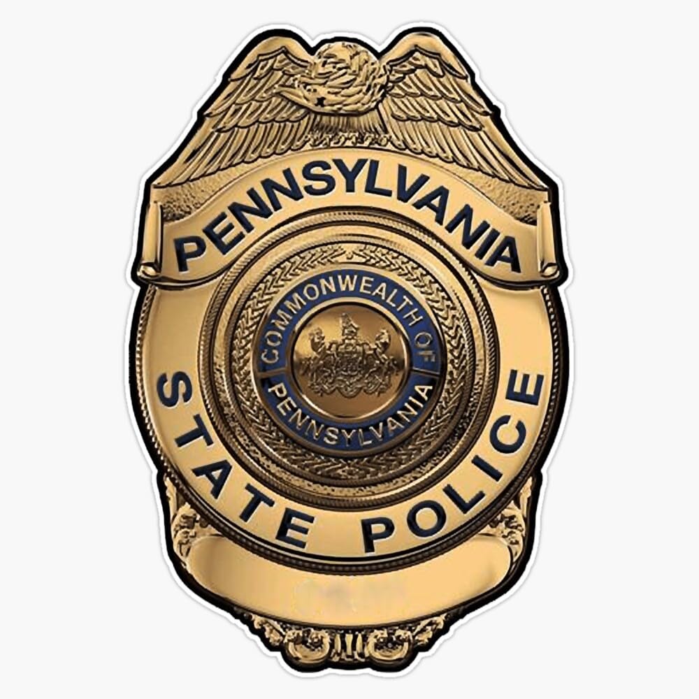 Amazon.com: Pennsylvania State Police Sticker Bumper Sticker Vinyl ...