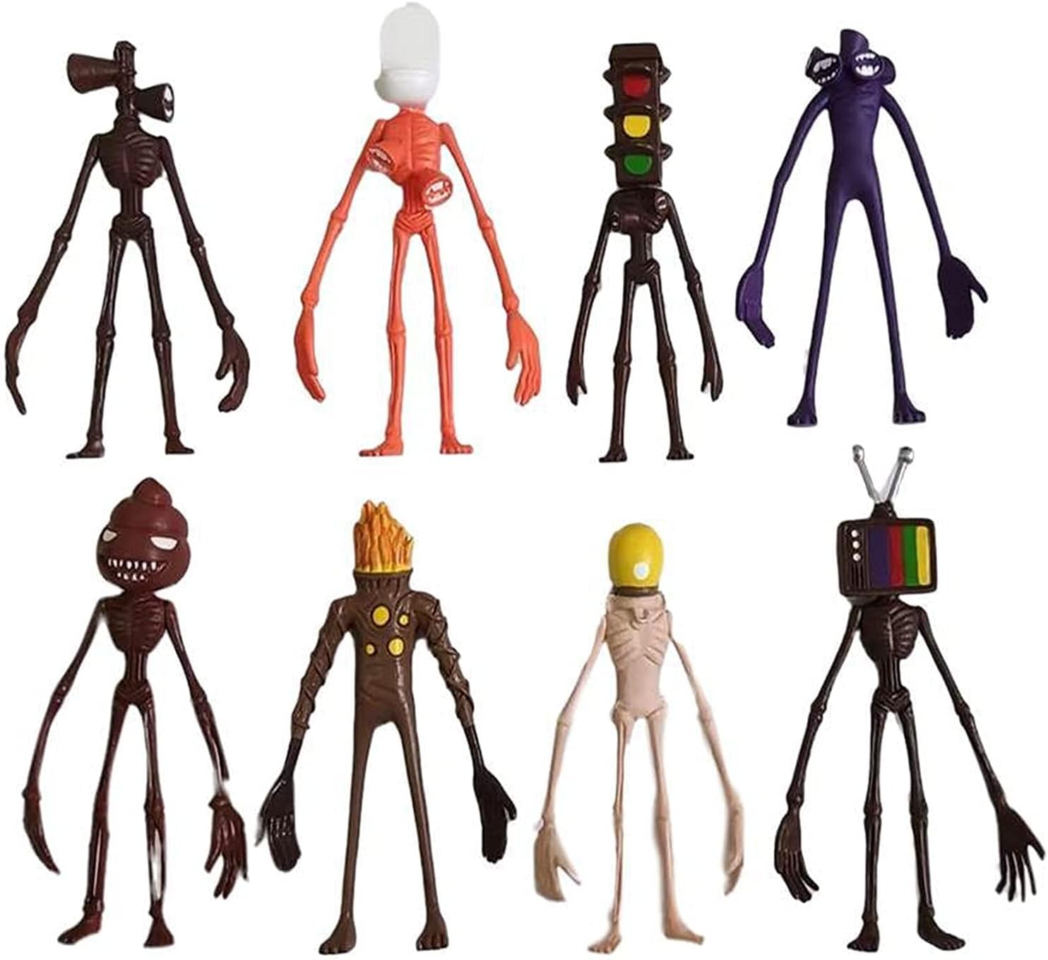Amazon.co.jp: BaiMing サイレンヘッド SCP アクションフィギュア シャイガイ トラフィックライトヘッド サイレンモデル ...