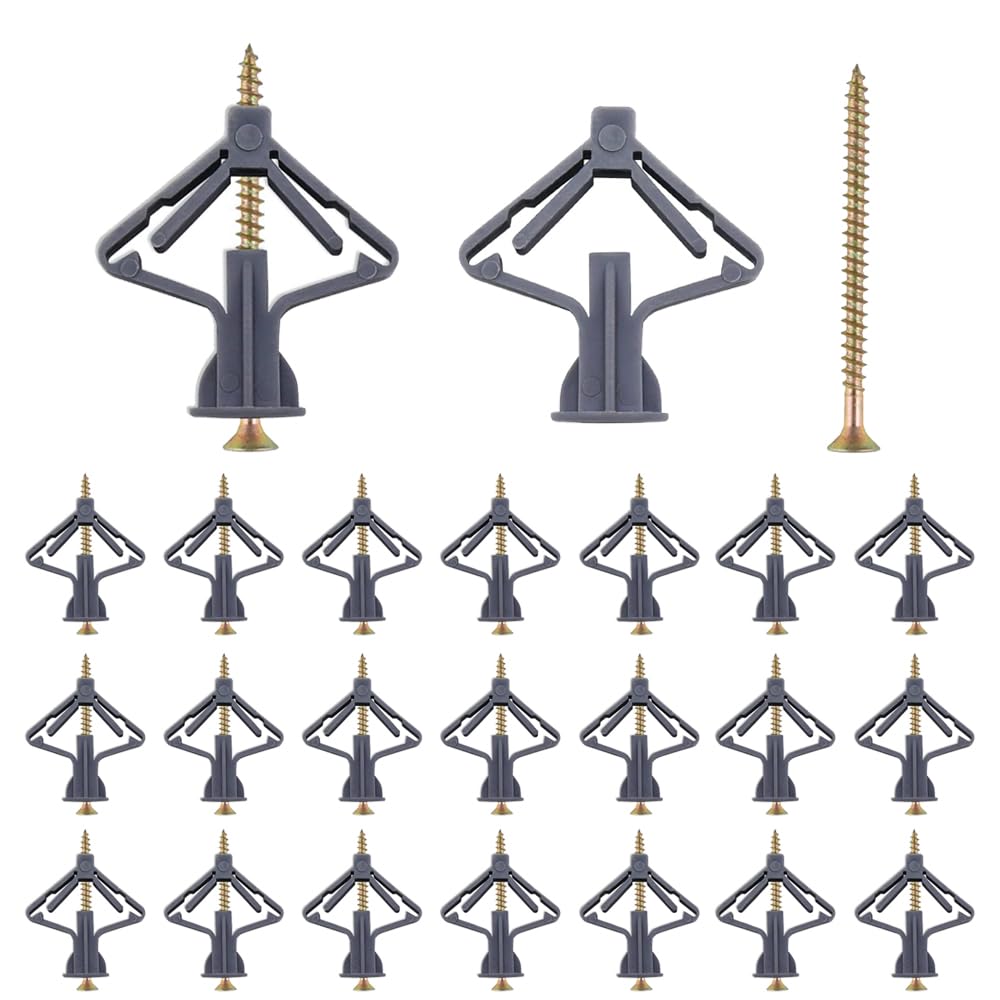 Plasterboard Wall Plugs Set -30pcs Plasterboard Fixings, Heavy Duty ...